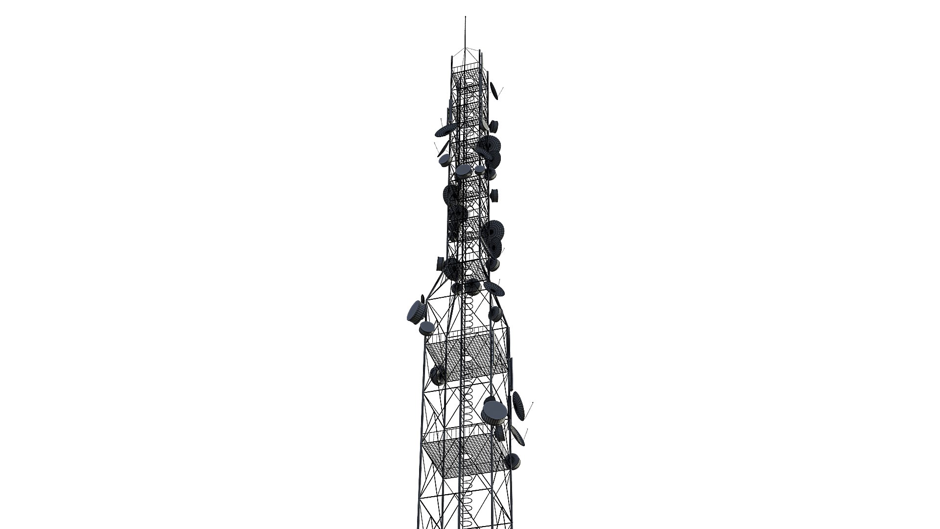 3D Telecommunication Tower - TurboSquid 1832023