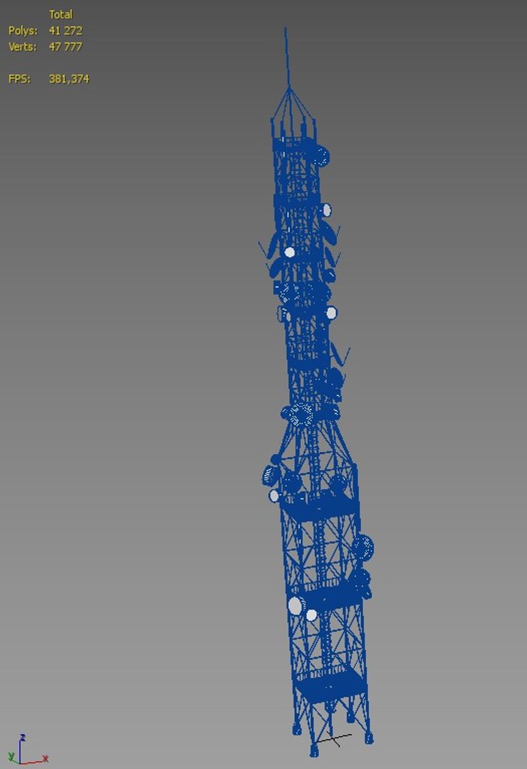 3D Telecommunication Tower - TurboSquid 1832023