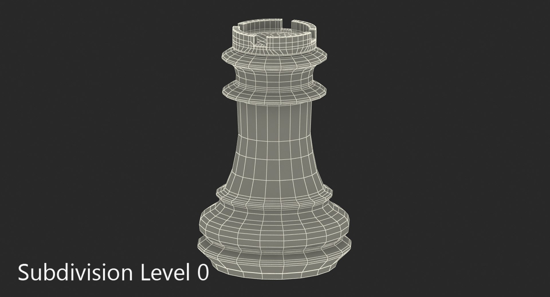 3D Wooden Chess Rook - TurboSquid 1344676