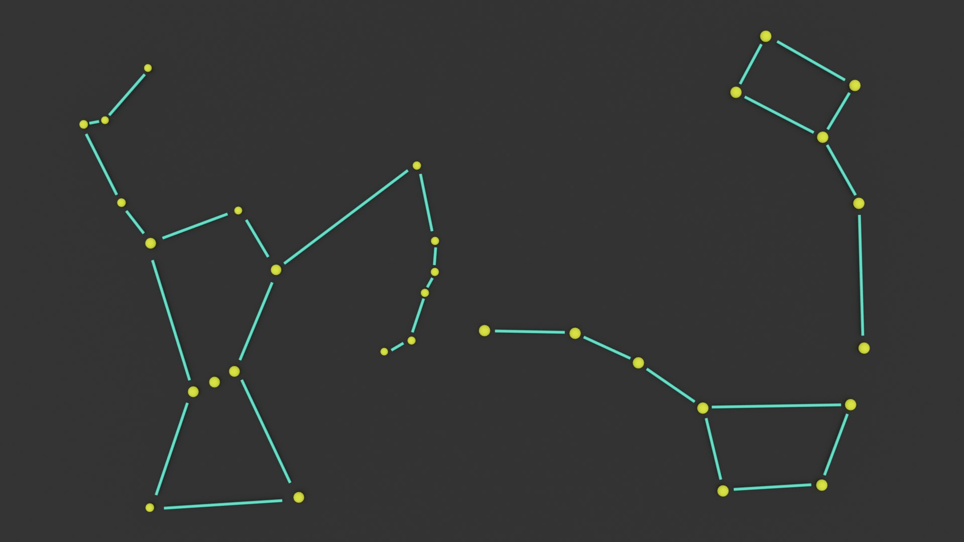 3D Orion Ursa Minor Ursa Major Constellation Model - TurboSquid 1808778