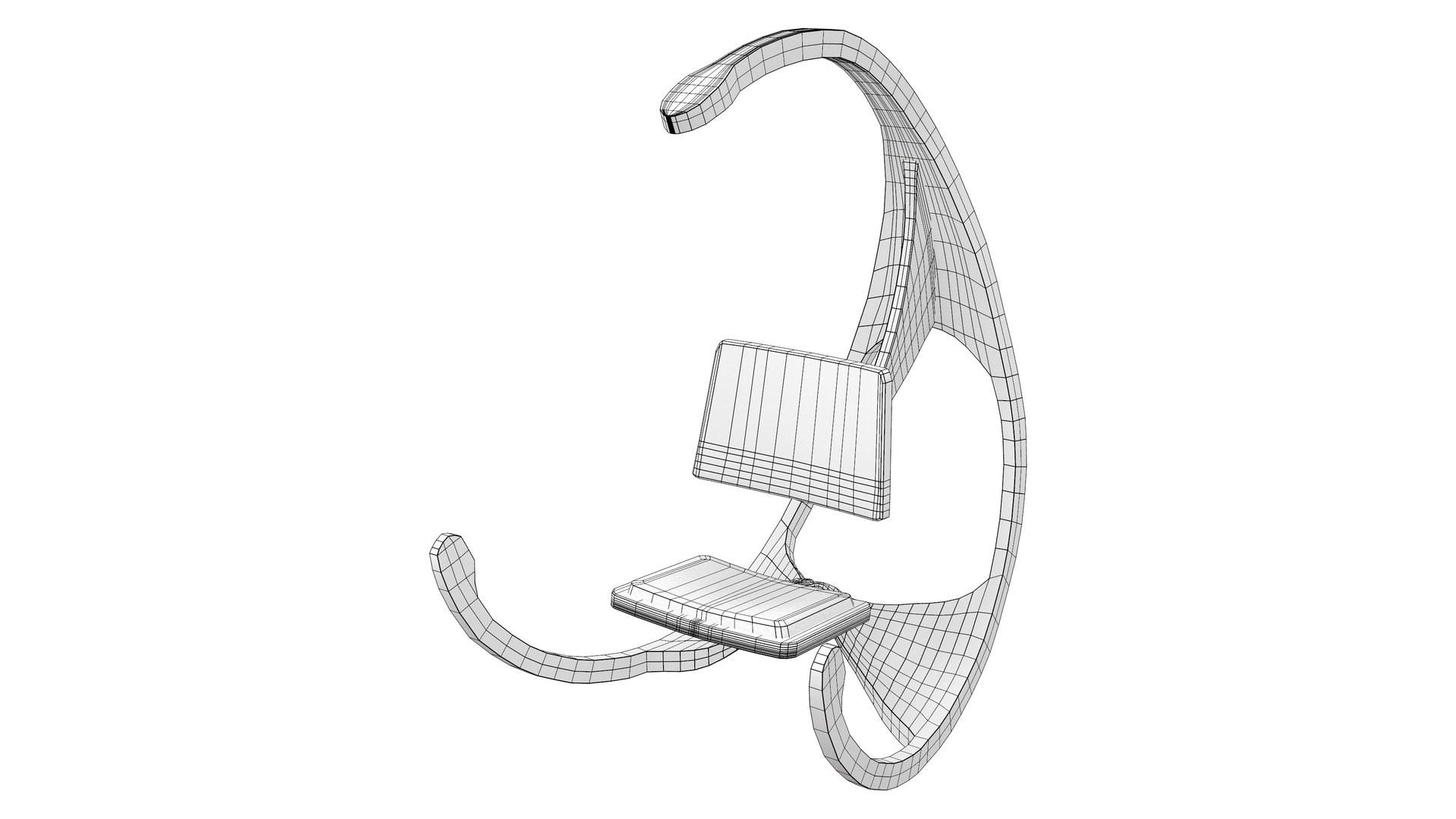Modern Reading Rocking Chair 3D Model - TurboSquid 1865098