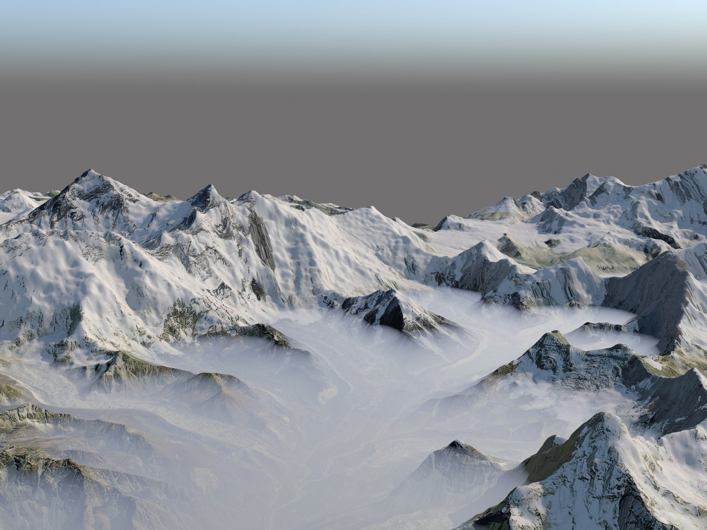 3D Mount Everest Model - TurboSquid 1431319