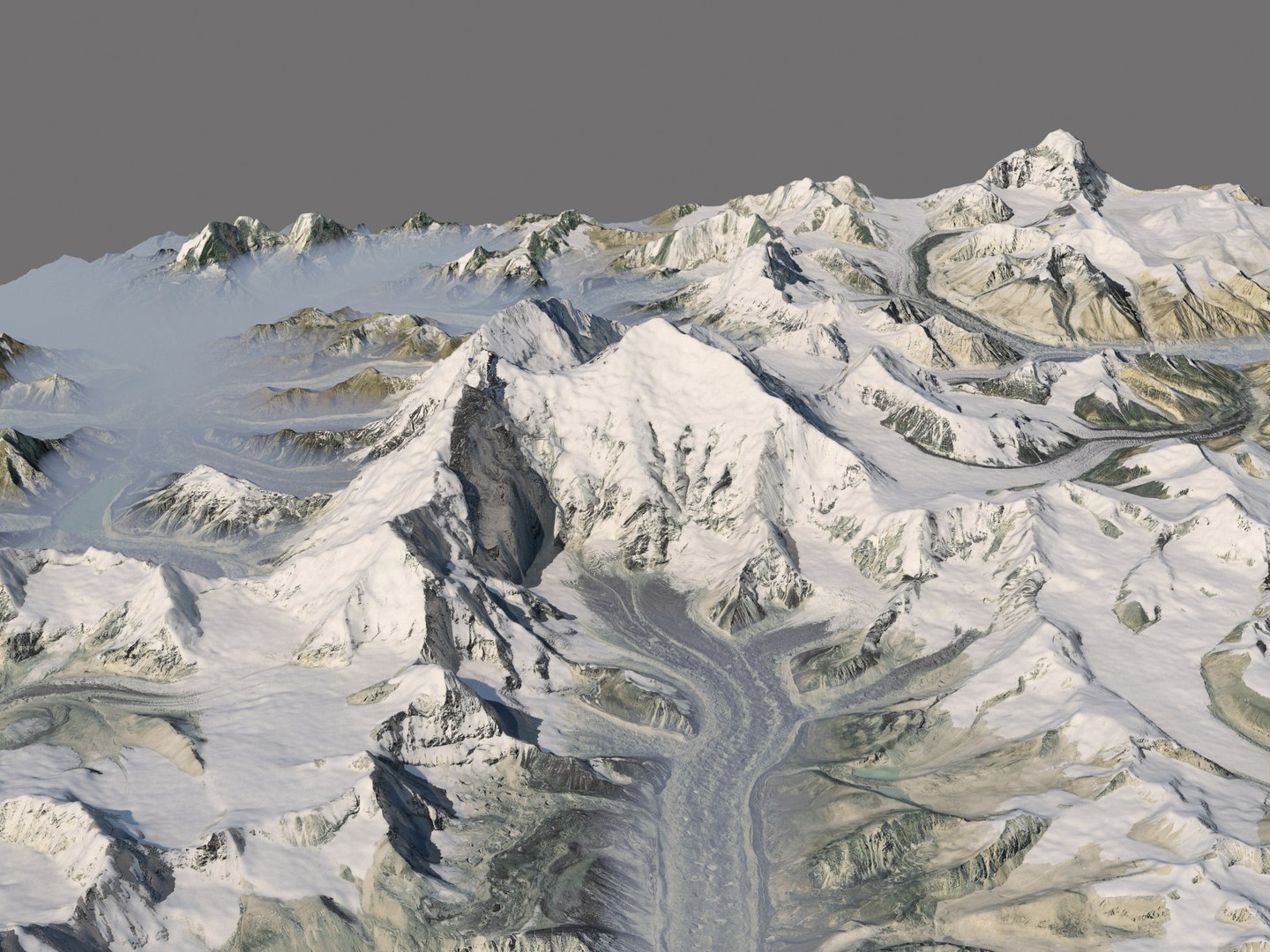 3D Mount Everest Model - TurboSquid 1431319