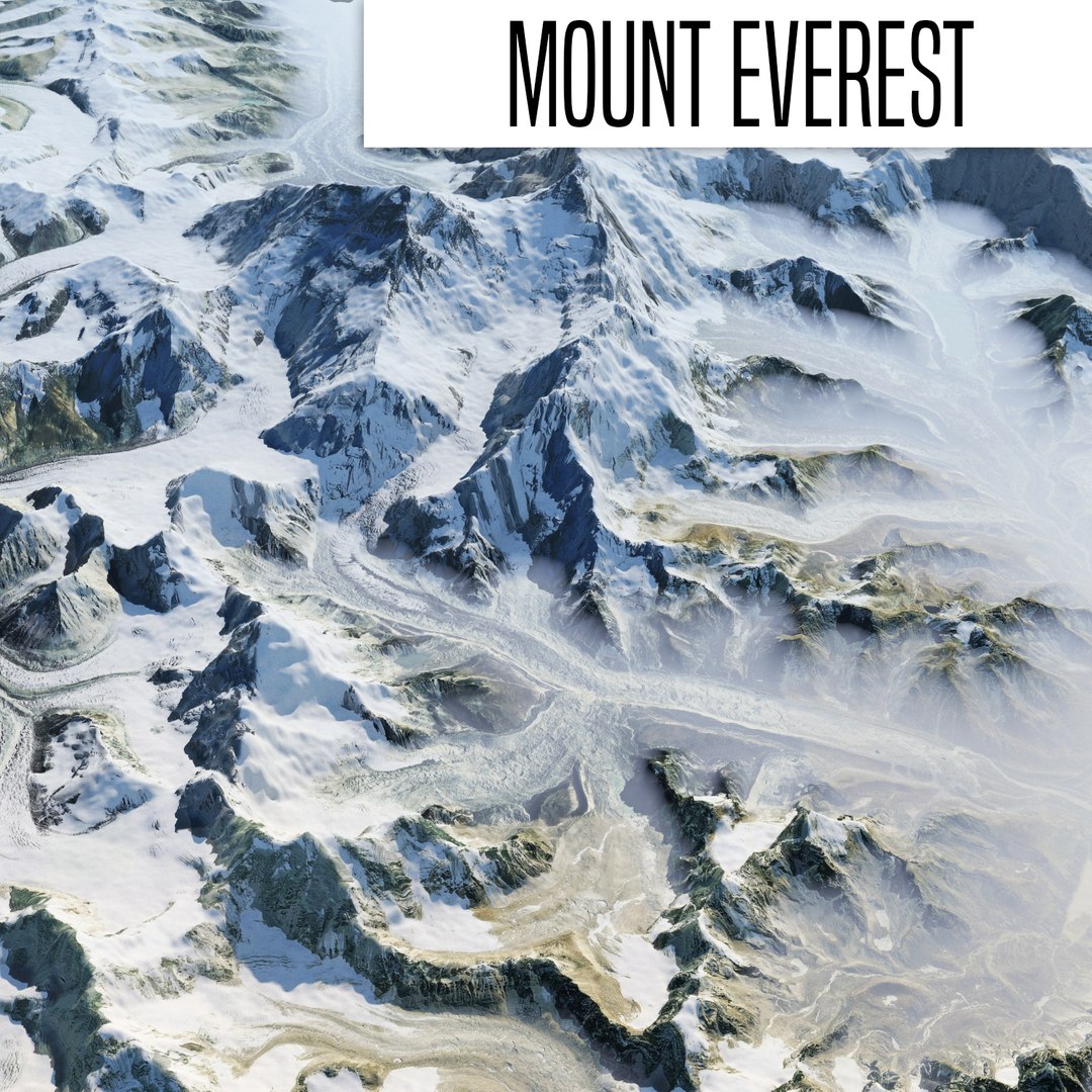 3D Mount Everest Model - TurboSquid 1431319