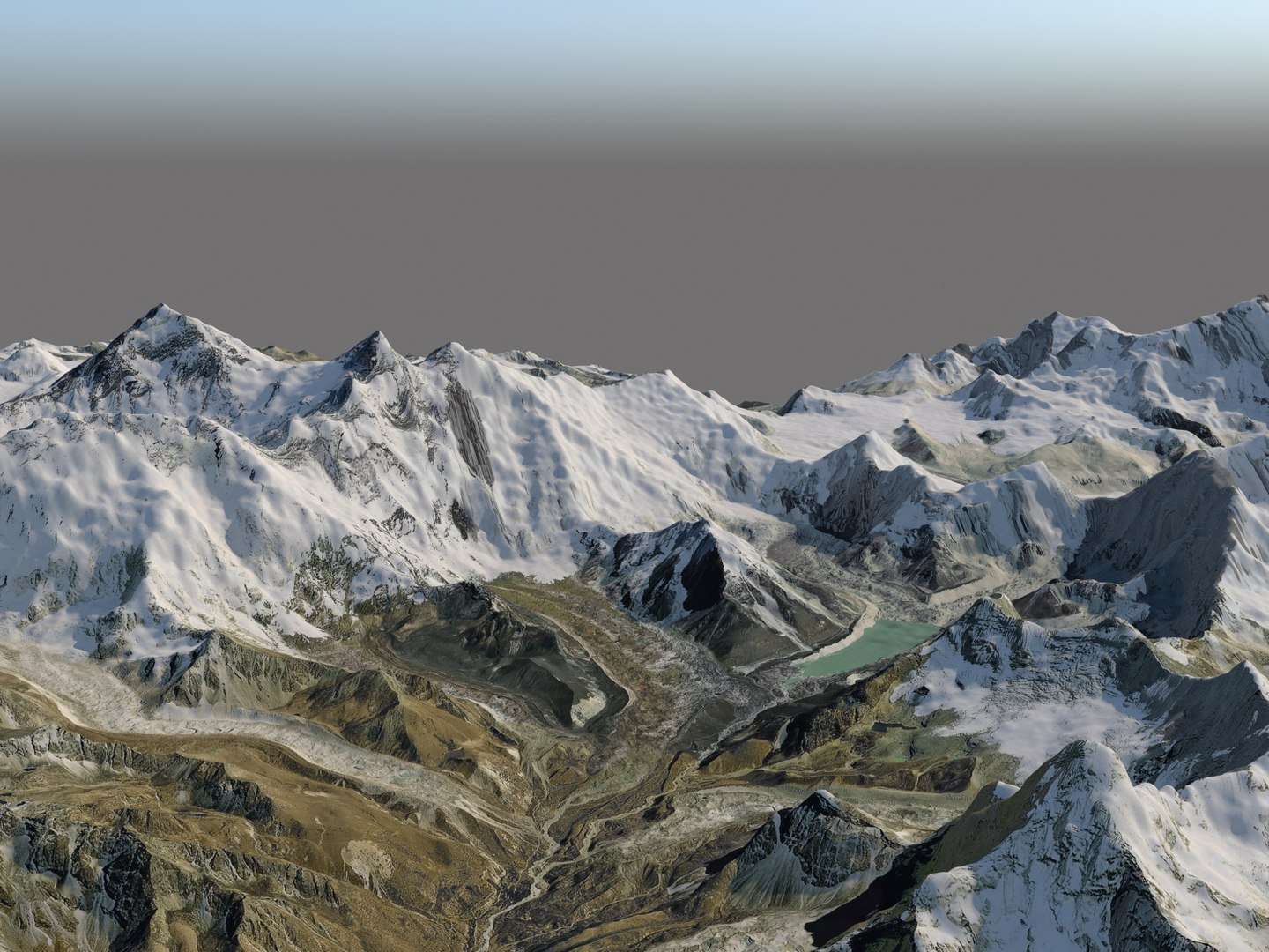 3D Mount Everest Model - TurboSquid 1431319
