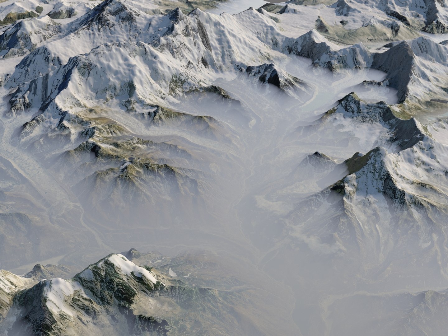 3D Mount Everest Model - TurboSquid 1431319