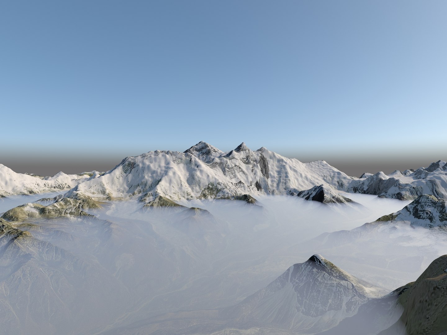 3D Mount Everest Model - TurboSquid 1431319