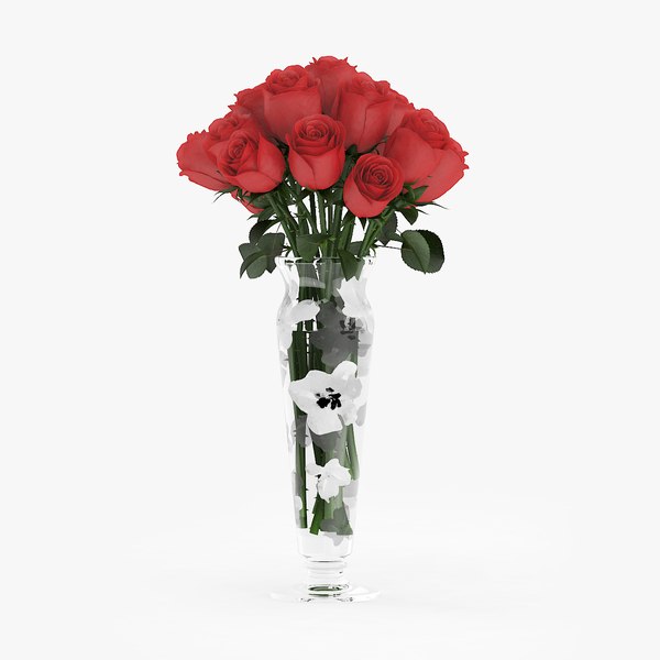 red rose 3d model