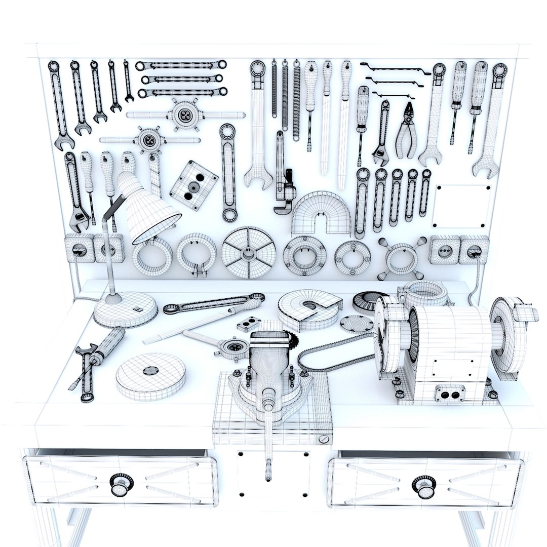 3D Workbench And Garage Tools - Collection 4 Model - TurboSquid 1862906