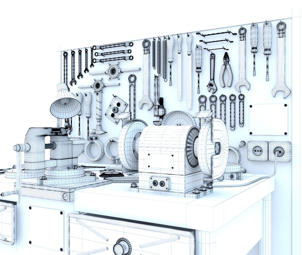 3D Workbench And Garage Tools - Collection 4 Model - TurboSquid 1862906