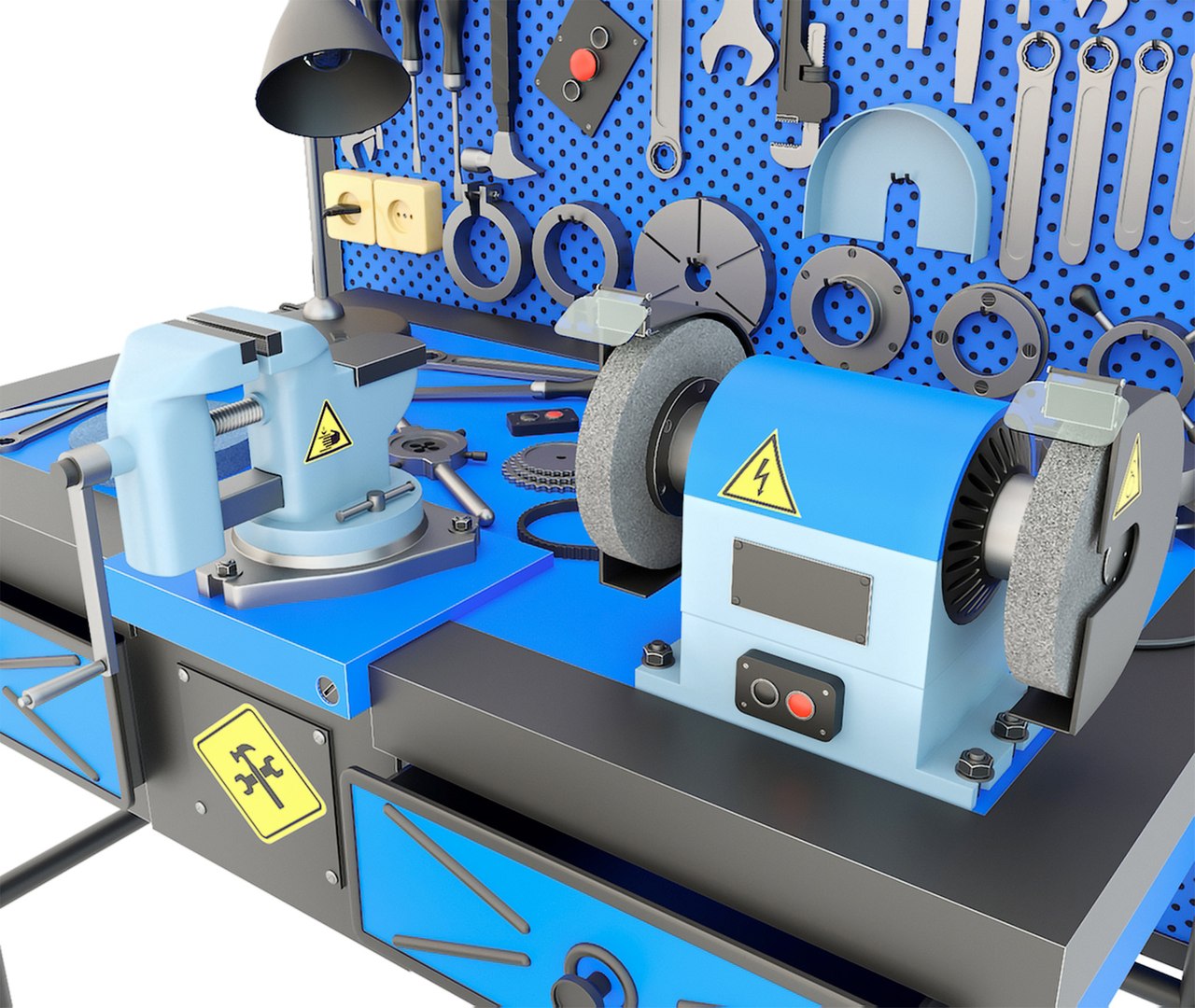 3D Workbench And Garage Tools - Collection 4 Model - TurboSquid 1862906