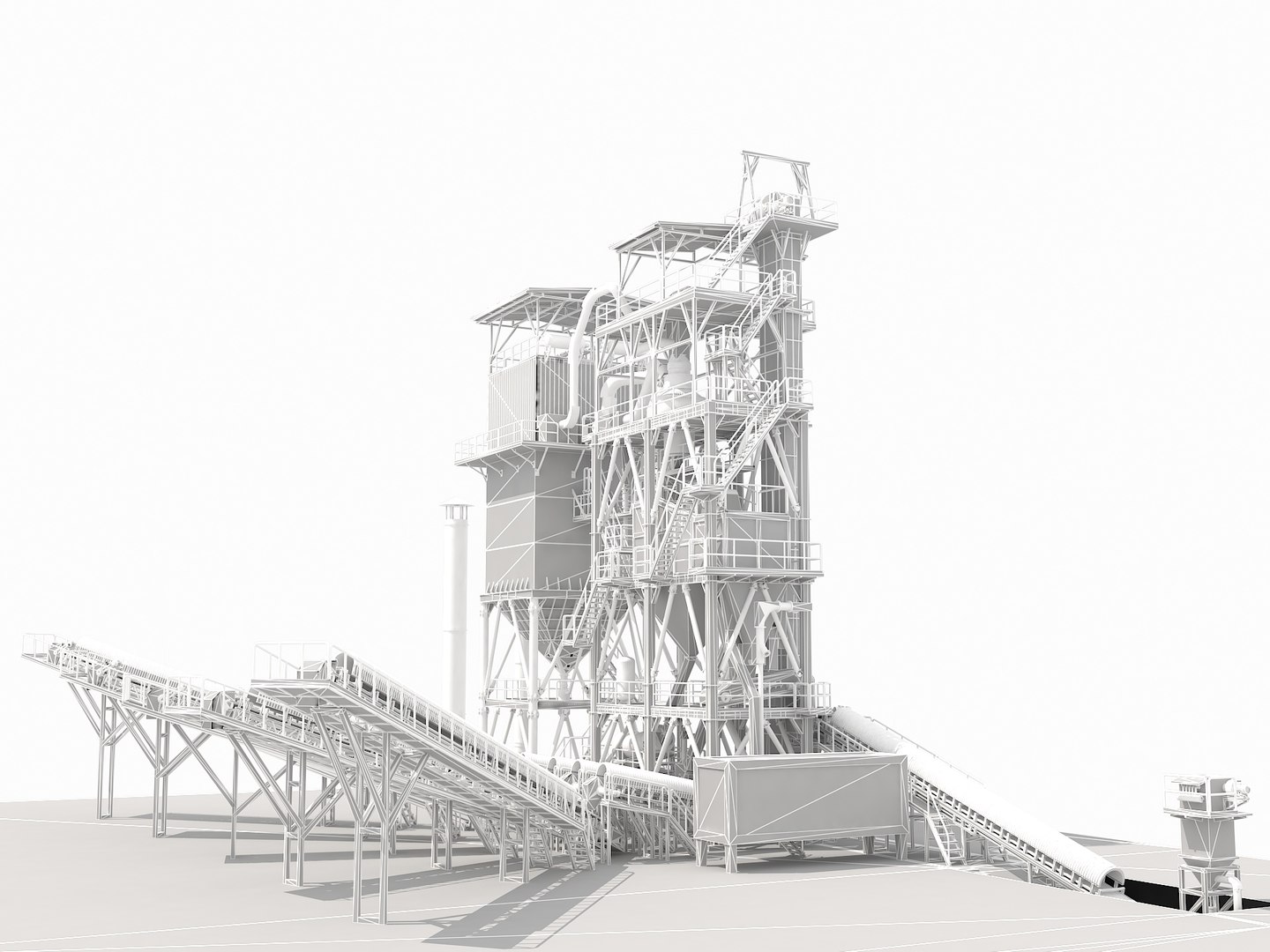 Asphalt Mixing Plant 3D Model - TurboSquid 1948327
