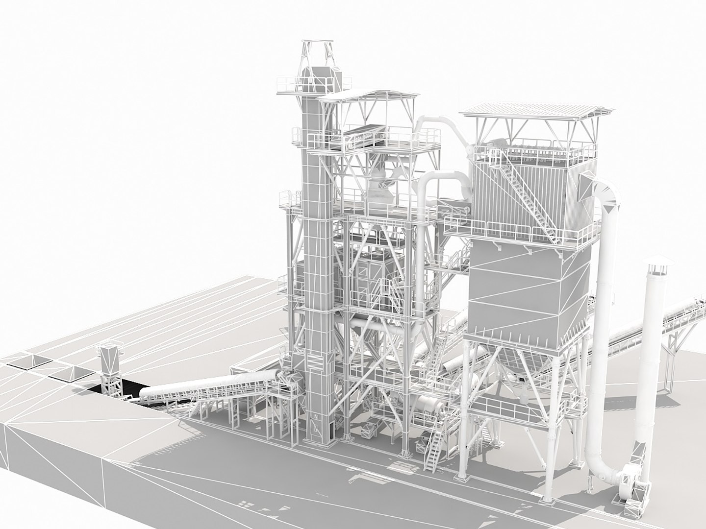 Asphalt Mixing Plant 3D Model - TurboSquid 1948327