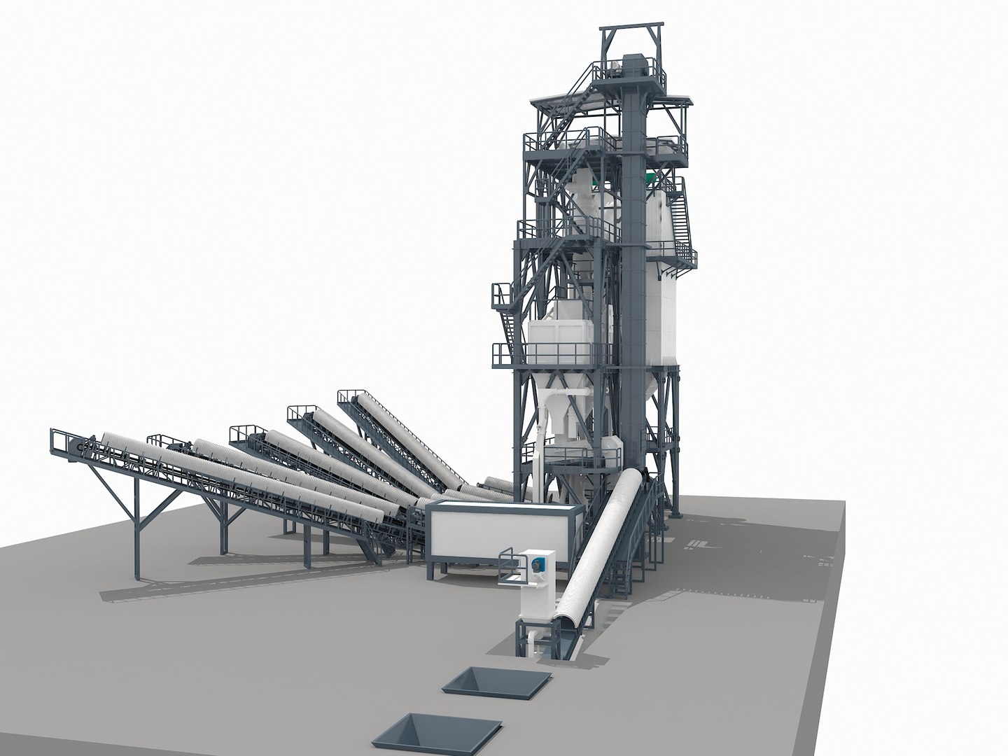 Asphalt Mixing Plant 3D Model - TurboSquid 1948327
