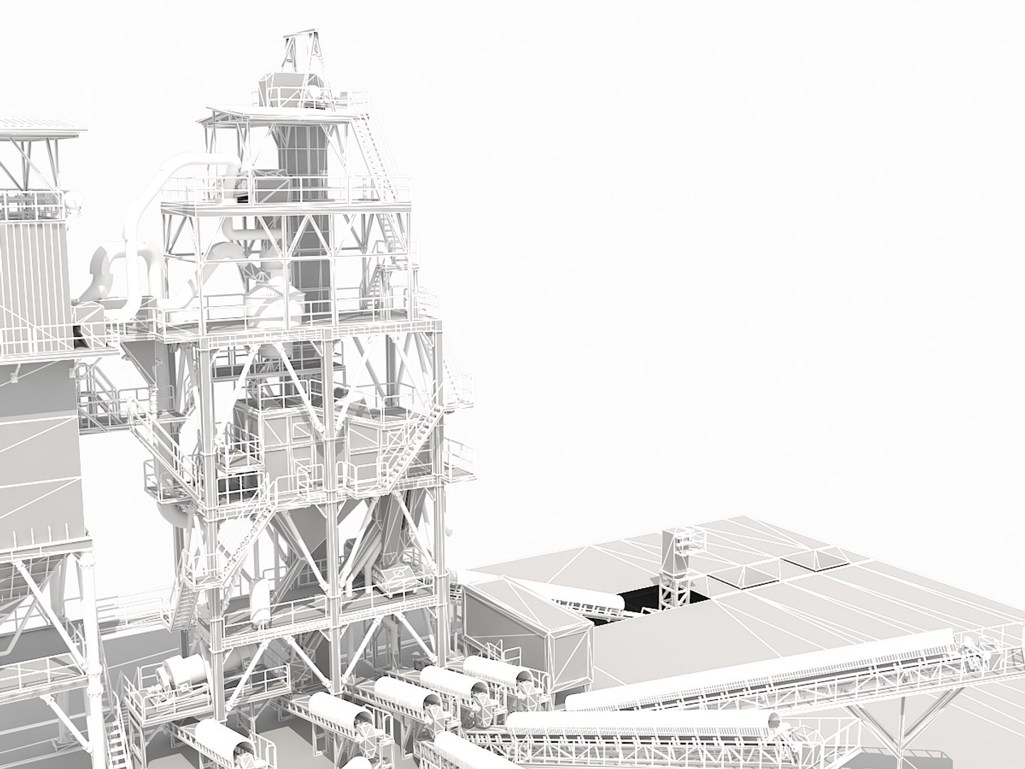 Asphalt Mixing Plant 3D Model - TurboSquid 1948327