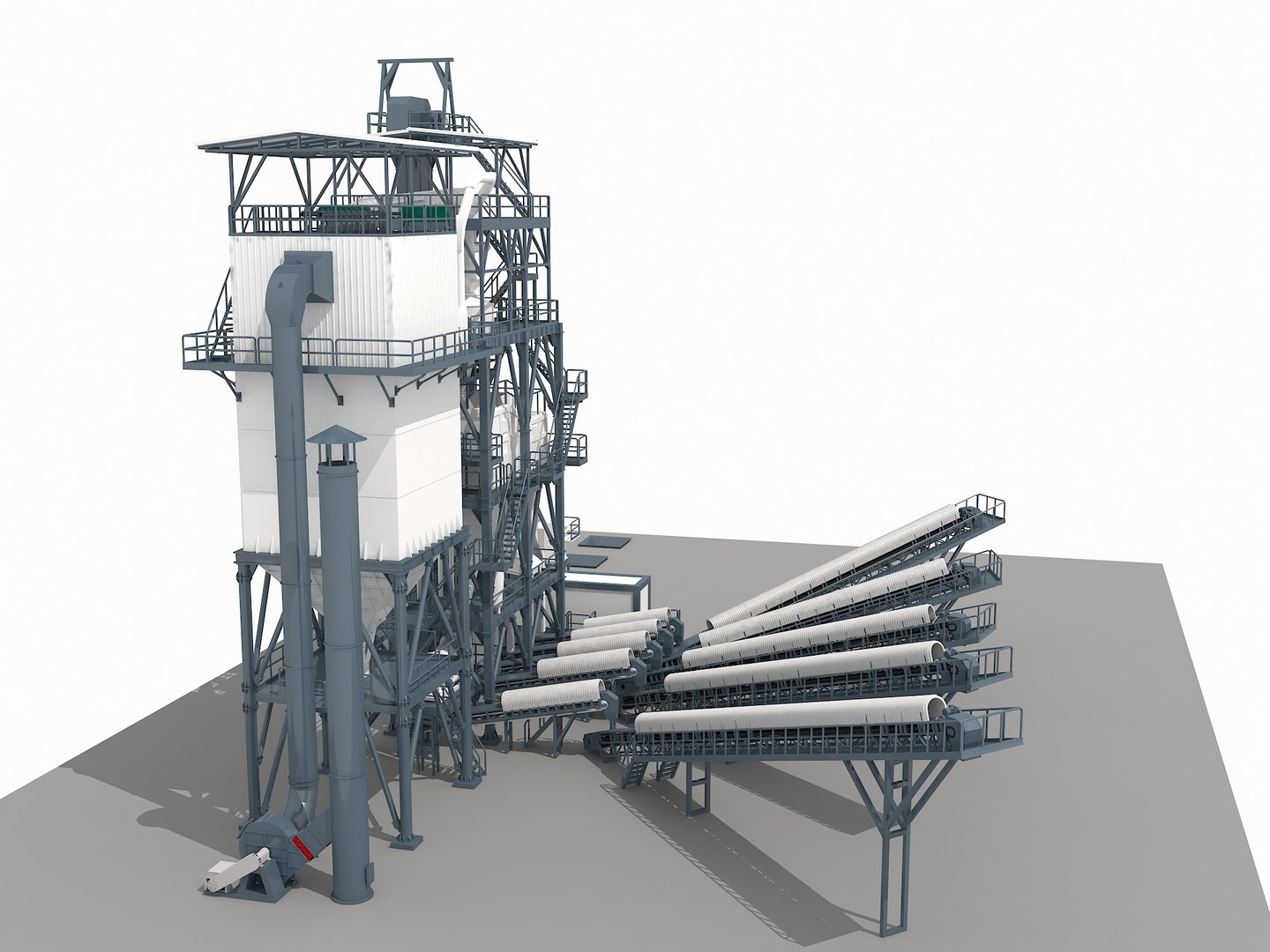 Asphalt Mixing Plant 3D Model - TurboSquid 1948327