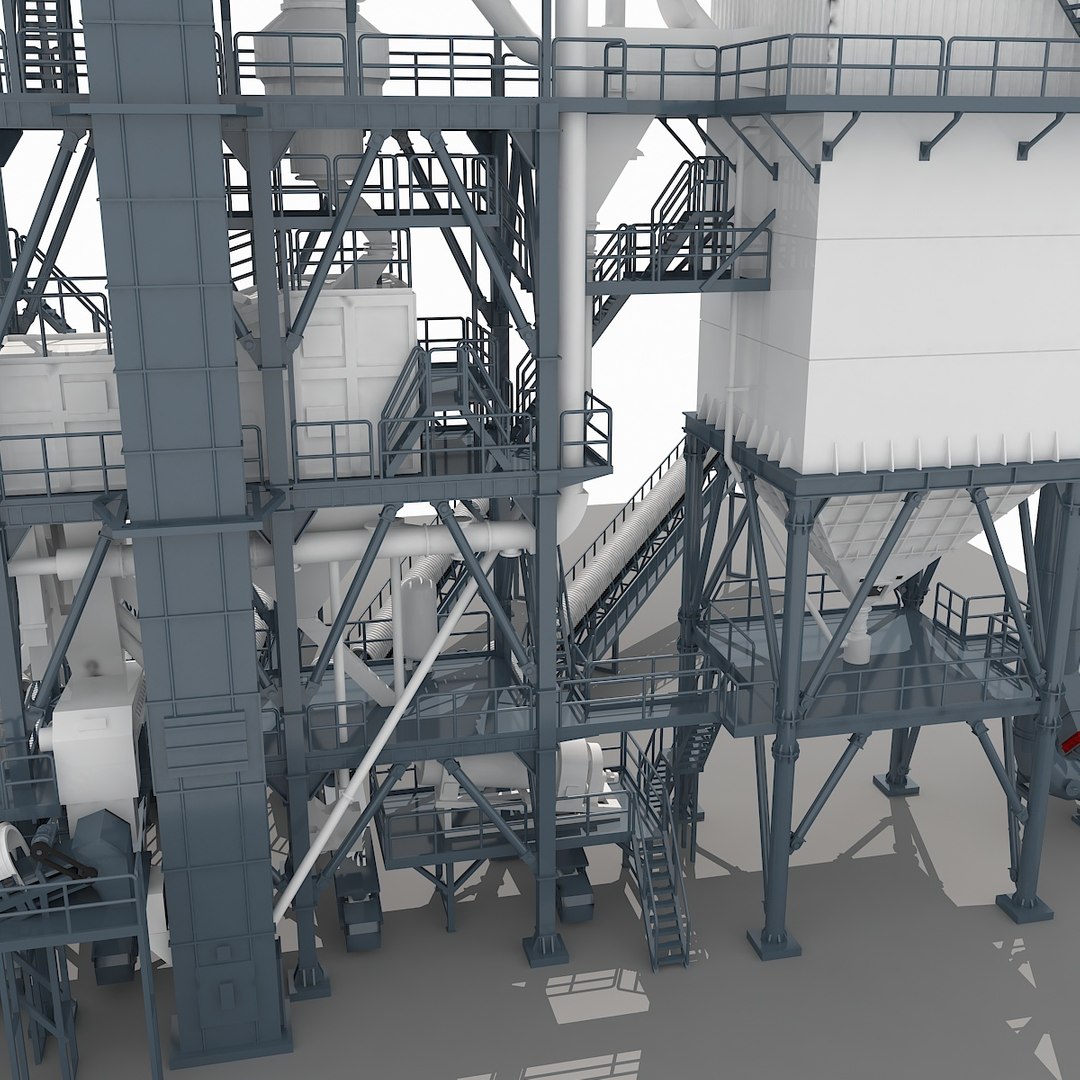 Asphalt Mixing Plant 3D Model - TurboSquid 1948327