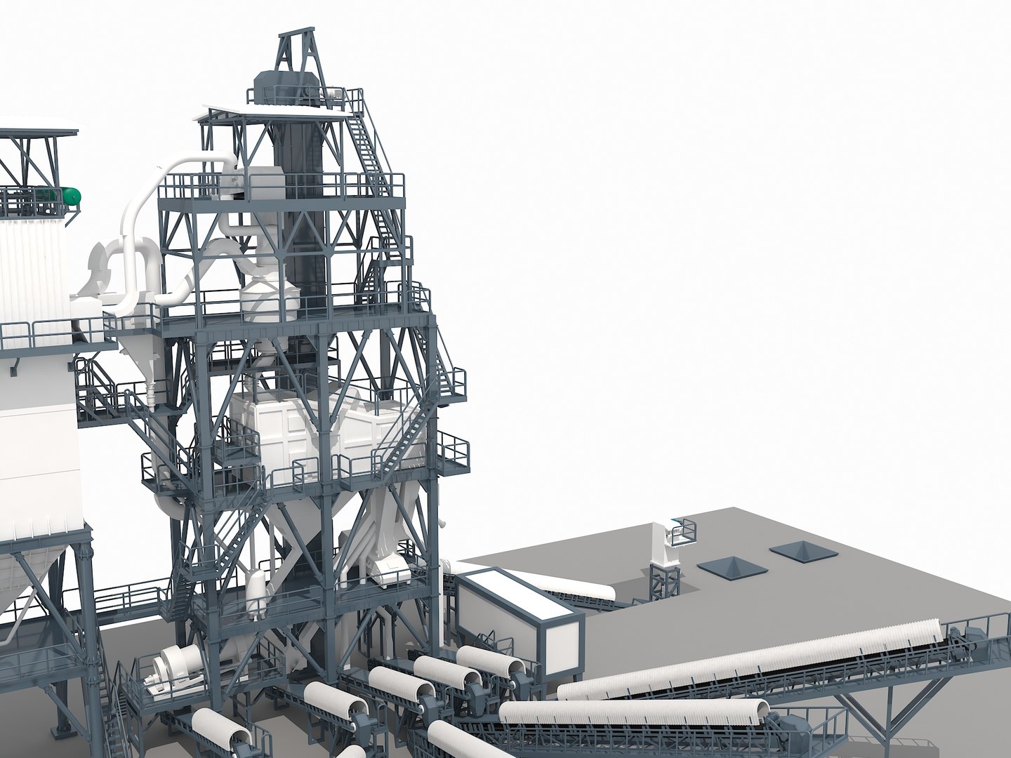 Asphalt Mixing Plant 3D Model - TurboSquid 1948327