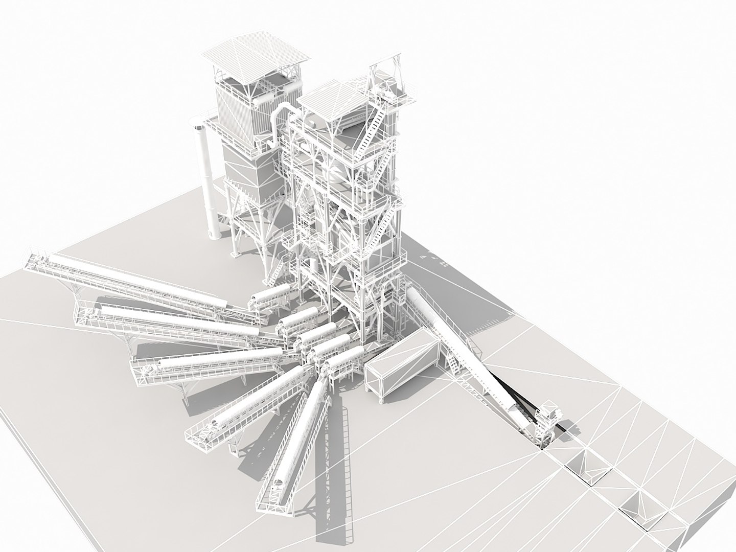 Asphalt Mixing Plant 3D Model - TurboSquid 1948327