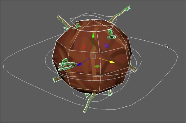 Cartoon hay ball 3D model - TurboSquid 1683775