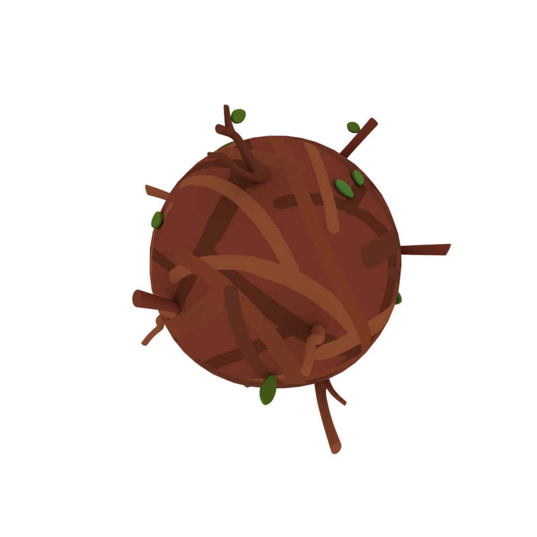 Cartoon Hay Ball 3D Model - TurboSquid 1683775