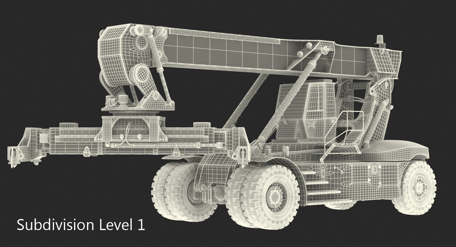 3D model reach stacker generic - TurboSquid 1303772