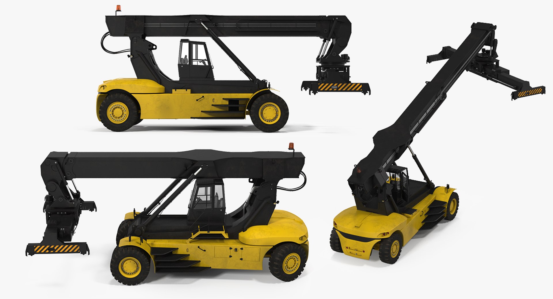 3D model reach stacker generic - TurboSquid 1303772