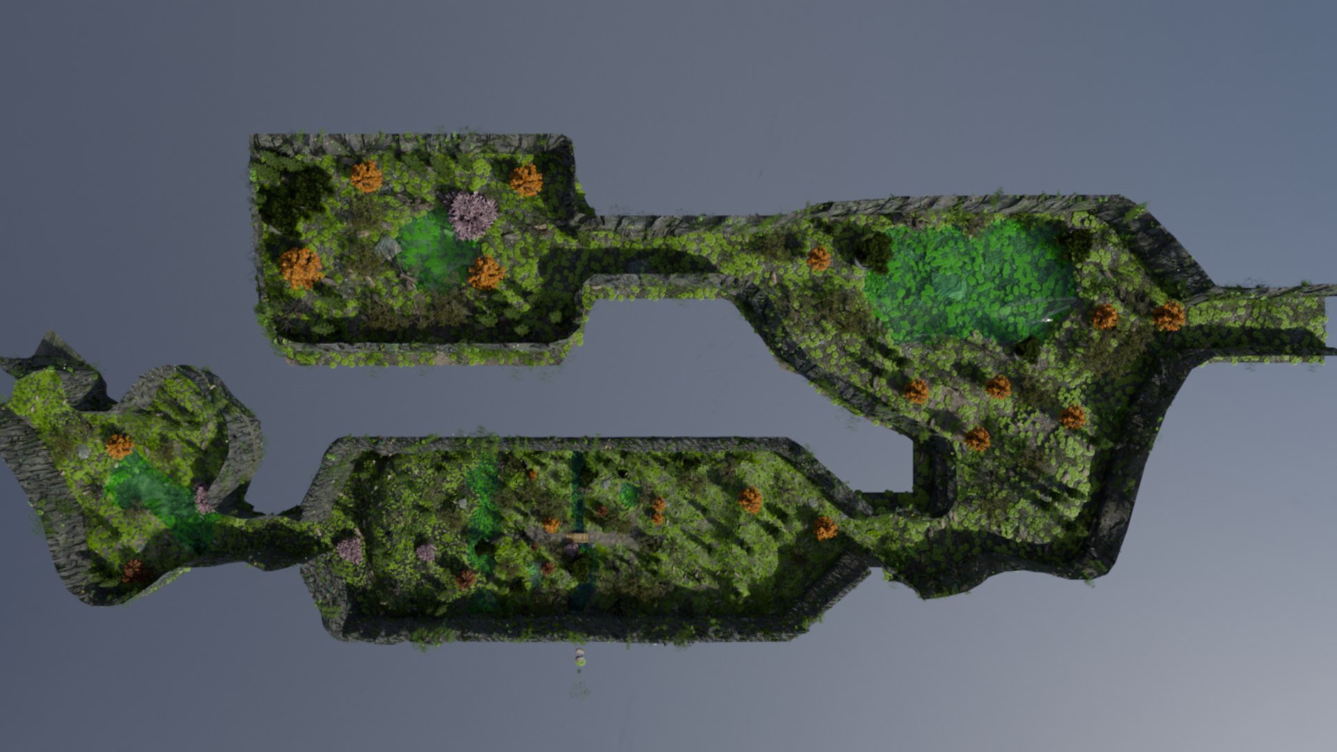 3D Ultra Realistic Forest Environment Kit 4 Section Modular Map With ...