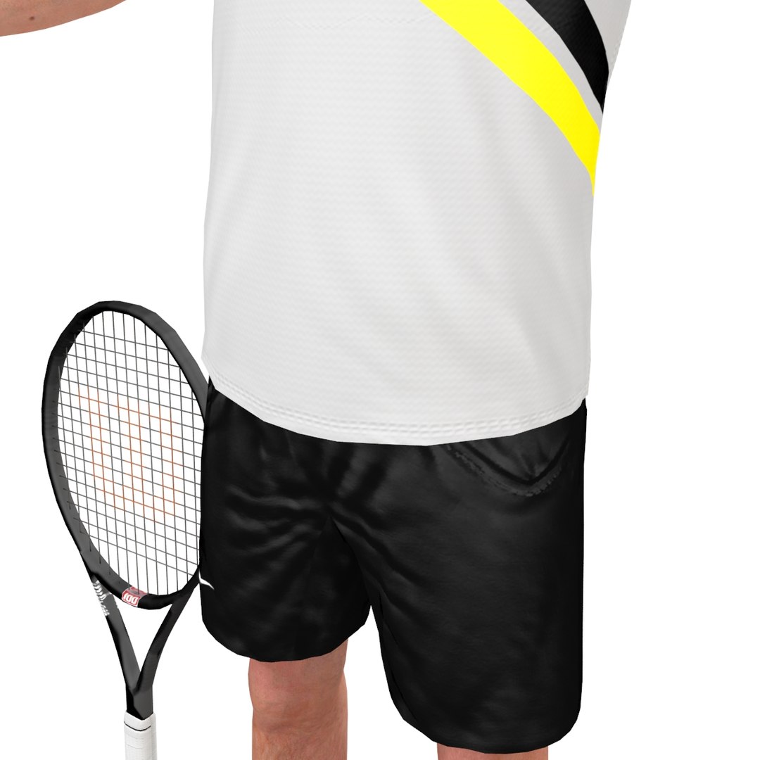 3D Roger Federer Racket Model - TurboSquid 1298046