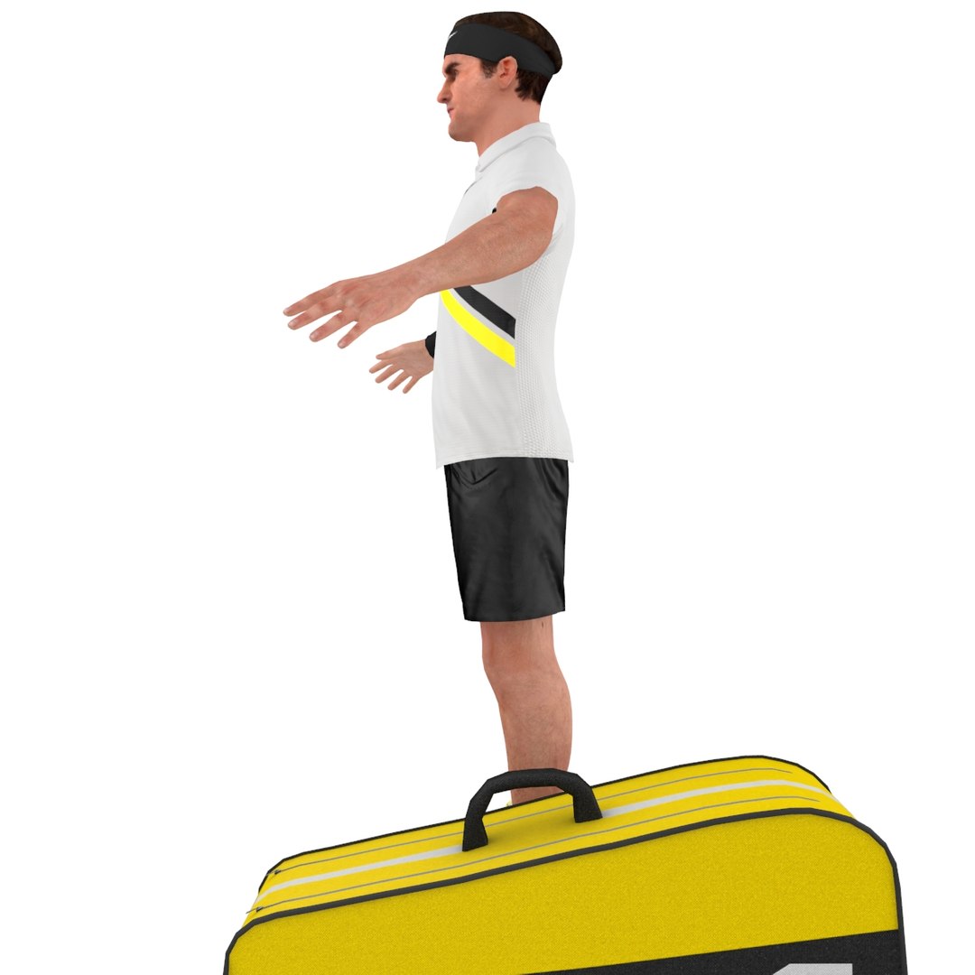 3D Roger Federer Racket Model - TurboSquid 1298046