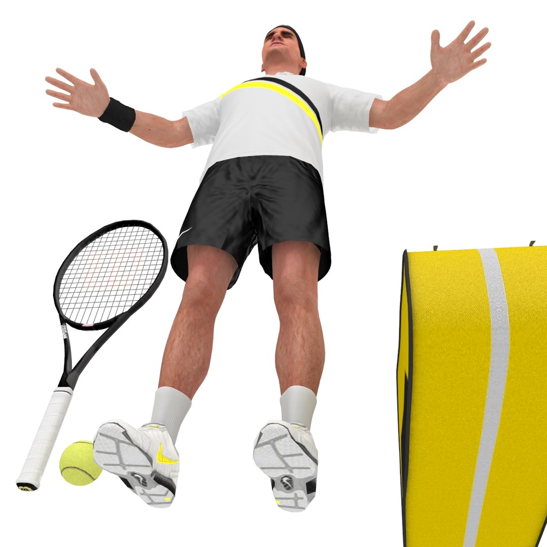 3D roger federer racket model - TurboSquid 1298046