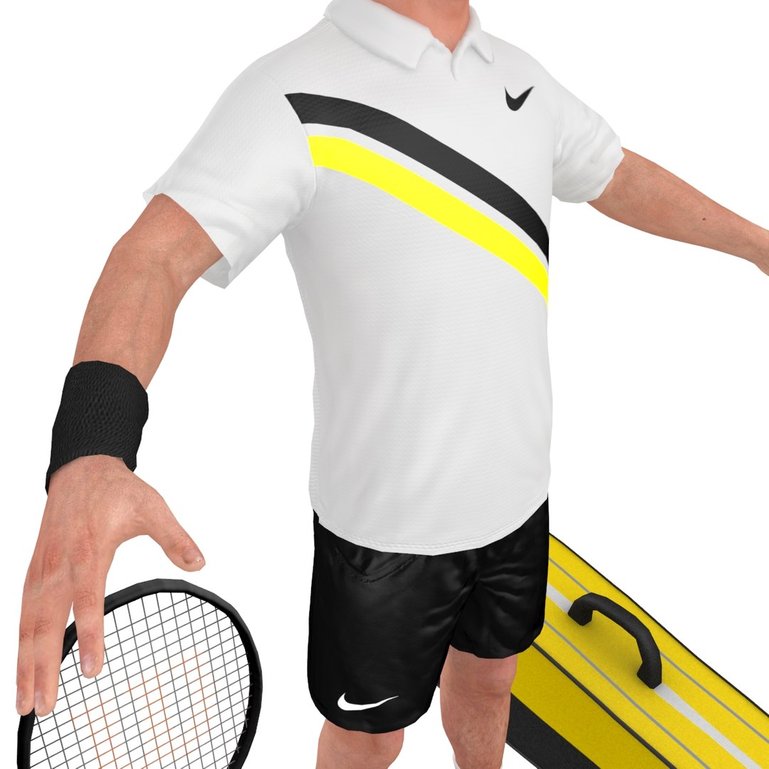 3D Roger Federer Racket Model - TurboSquid 1298046