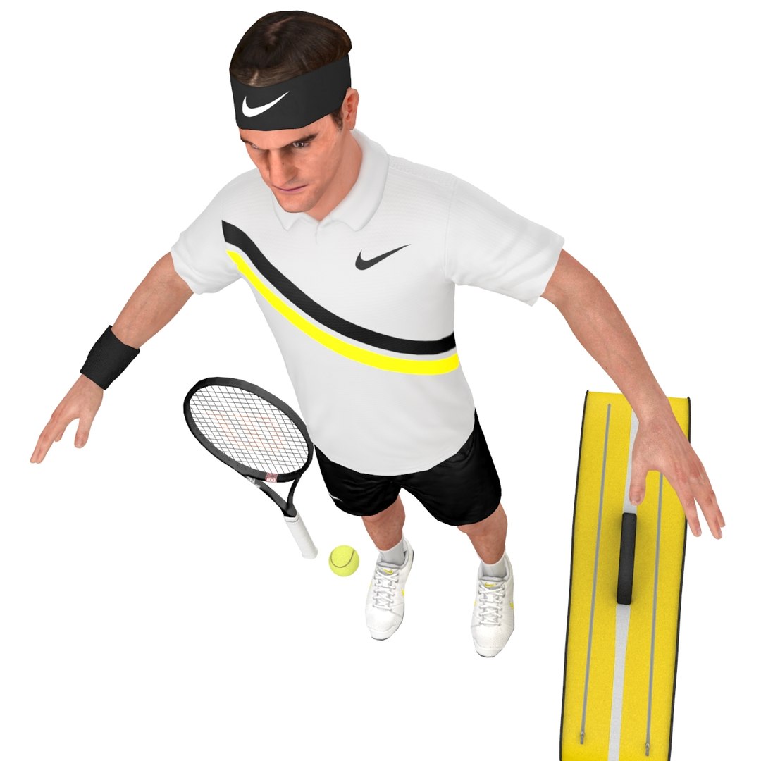 3D Roger Federer Racket Model - TurboSquid 1298046