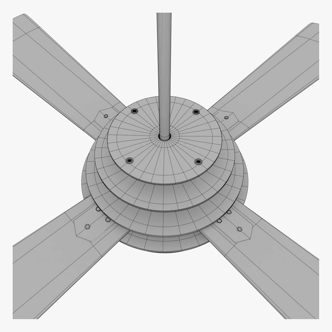 3d Ceiling Fan Model