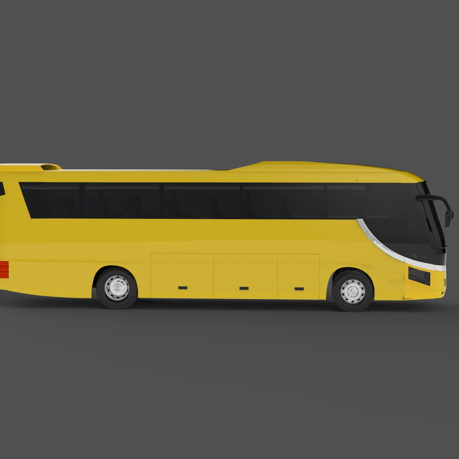 hino bus coach 3d model