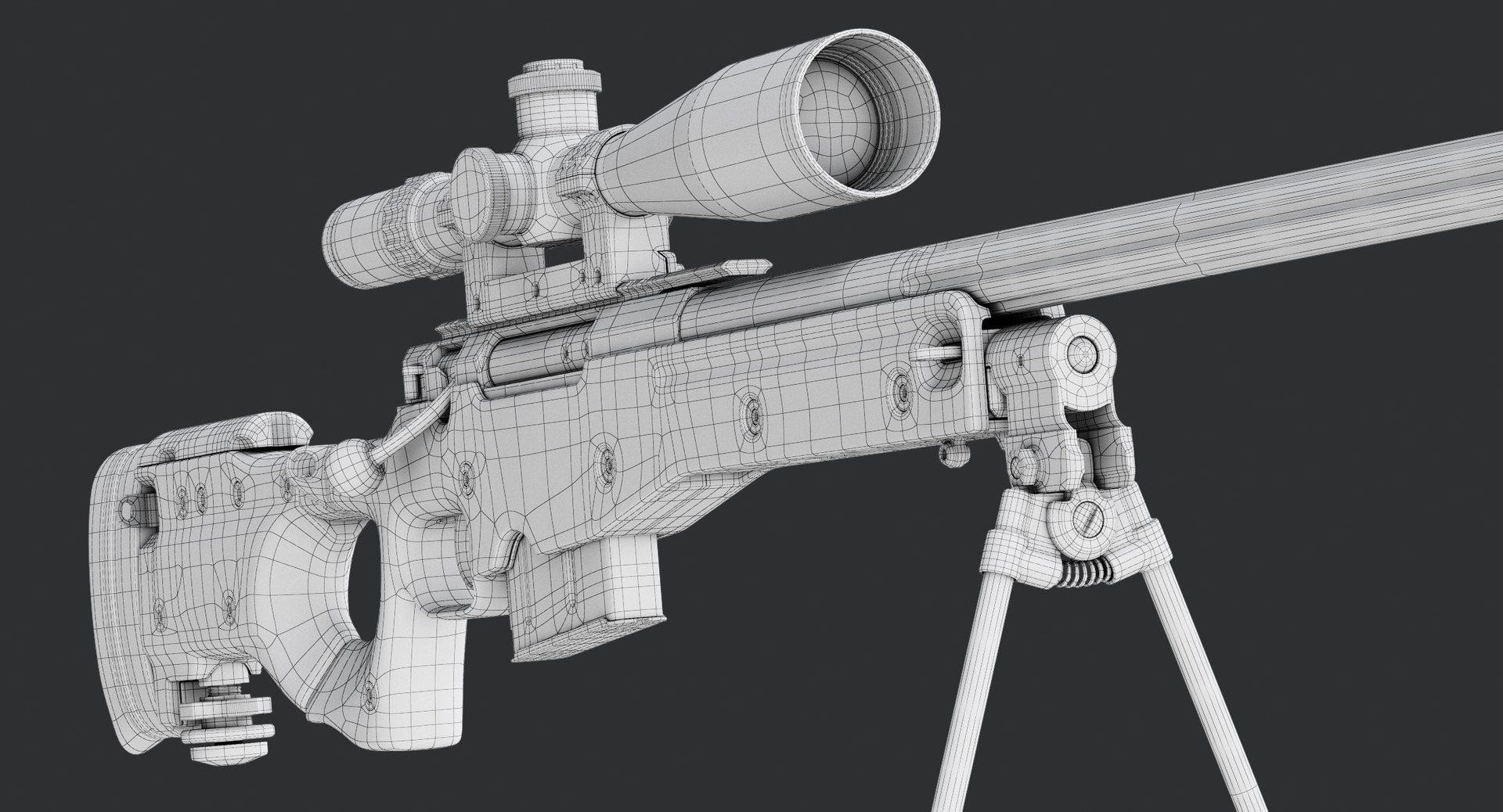 3D rifle sniper l115a3 - TurboSquid 1397828