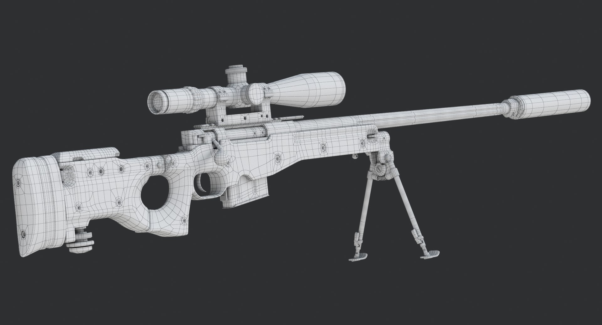 3D rifle sniper l115a3 - TurboSquid 1397828