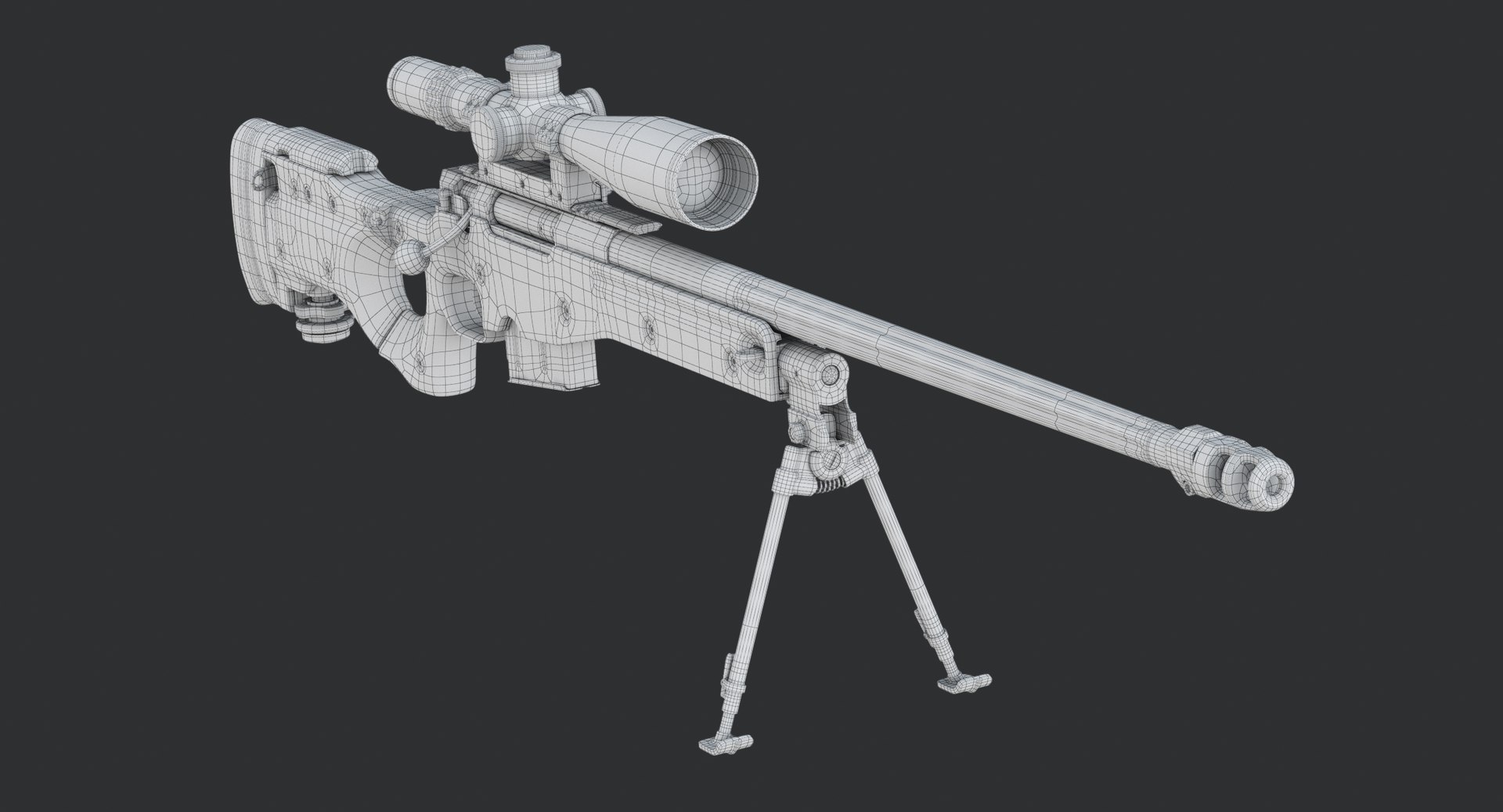3D rifle sniper l115a3 - TurboSquid 1397828