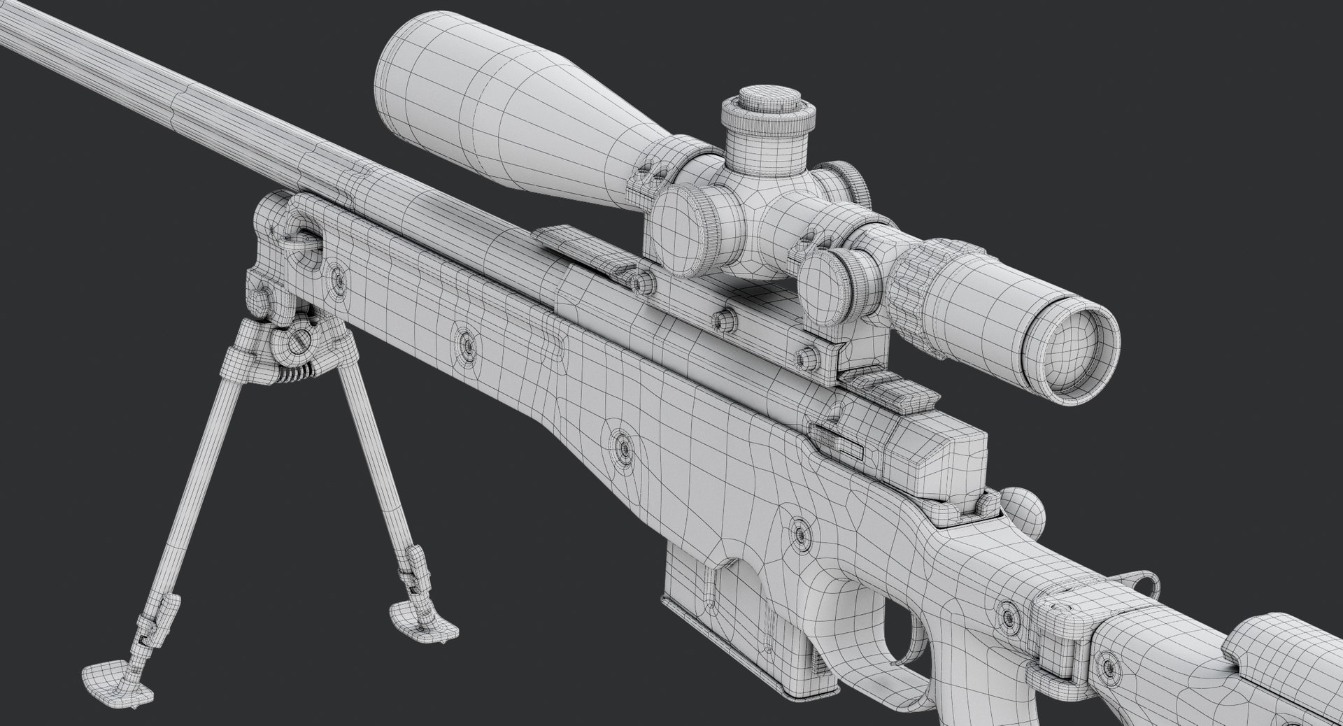 3D rifle sniper l115a3 - TurboSquid 1397828