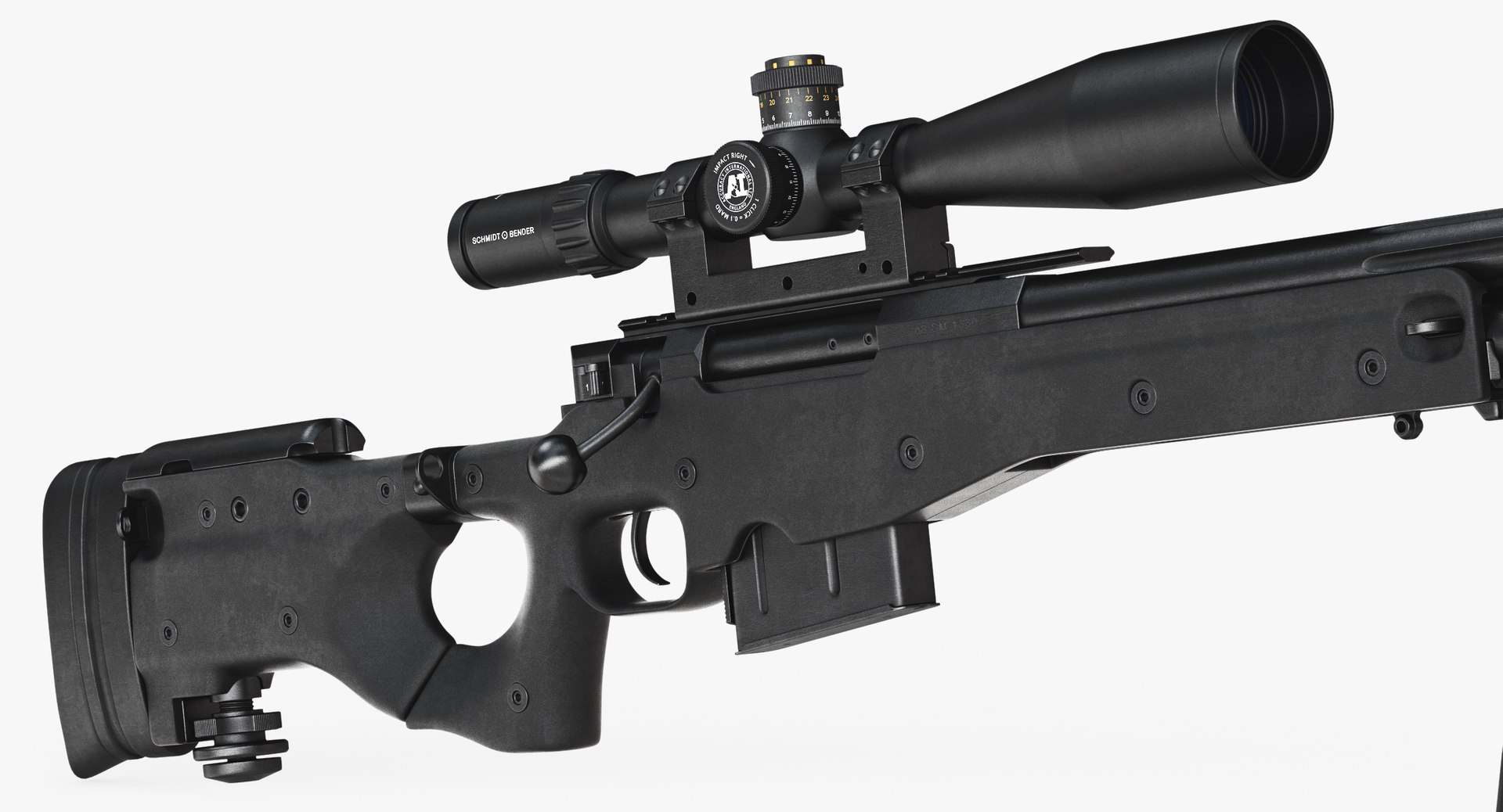 3D Rifle Sniper L115a3 - TurboSquid 1397828
