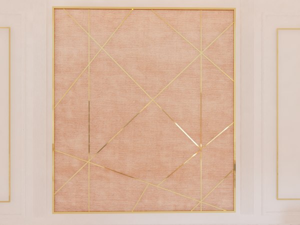 3D gold plated wall panel - TurboSquid 1410506