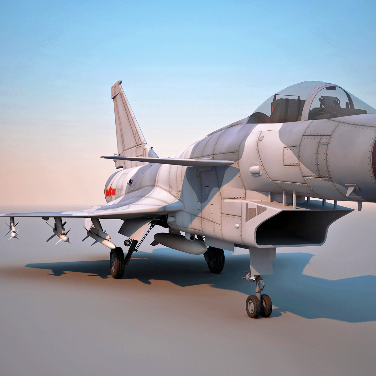 3d jet fighters rigged 3 model
