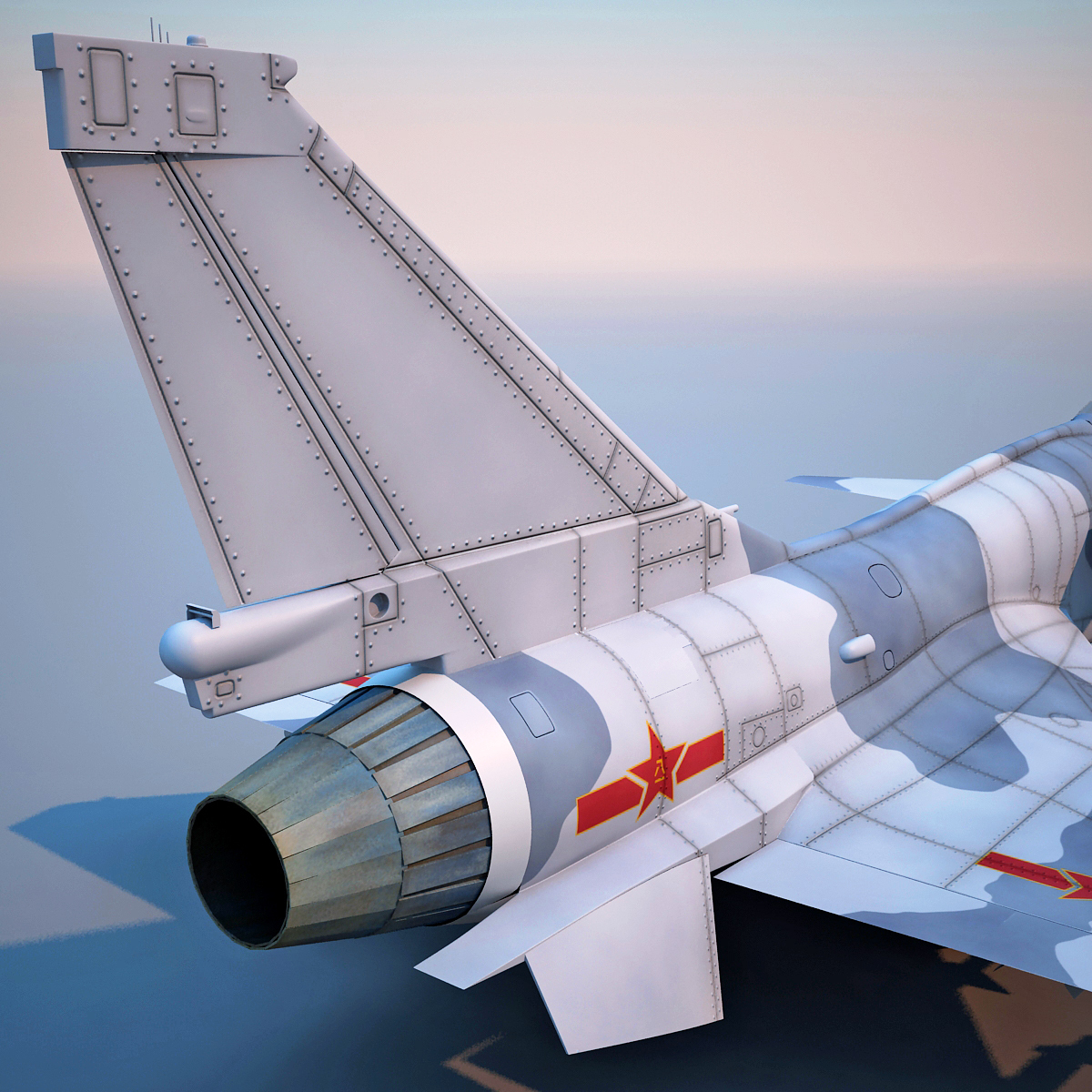 3d jet fighters rigged 3 model