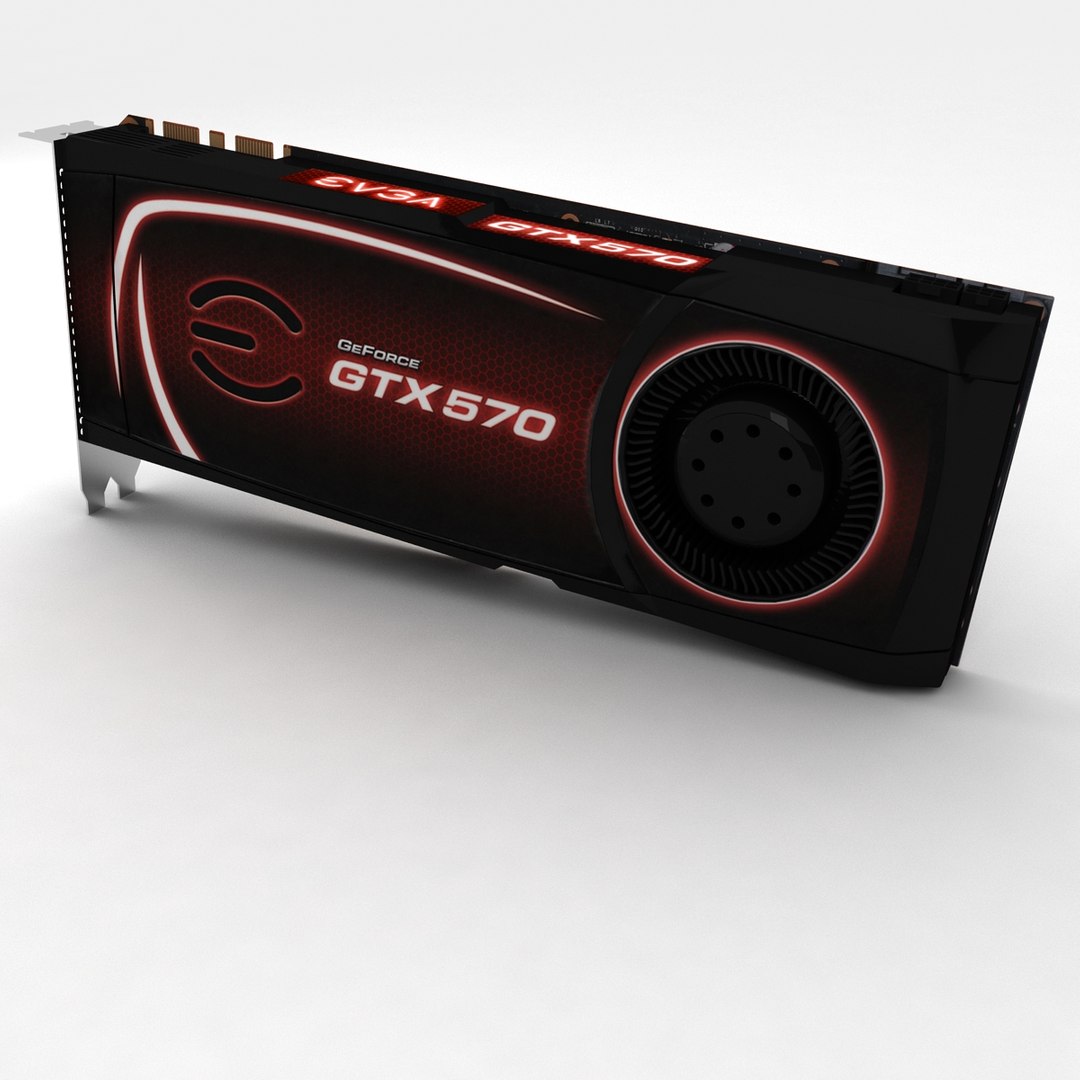 Nvidia Evga Gtx 570 3d Model