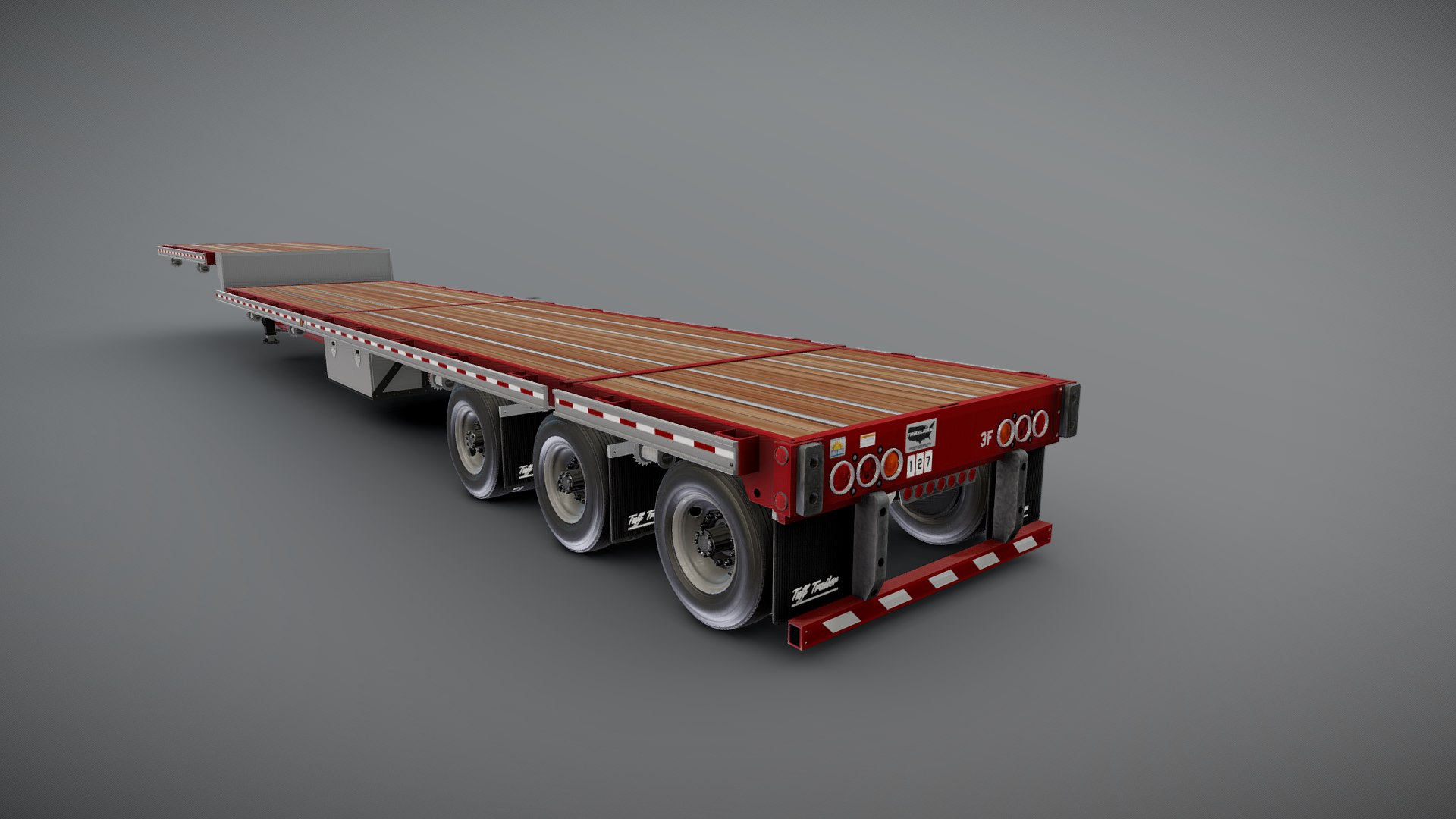 Professional Dropdeck Trailer - 20m Heavy Hauler - Game Ready PBR With ...