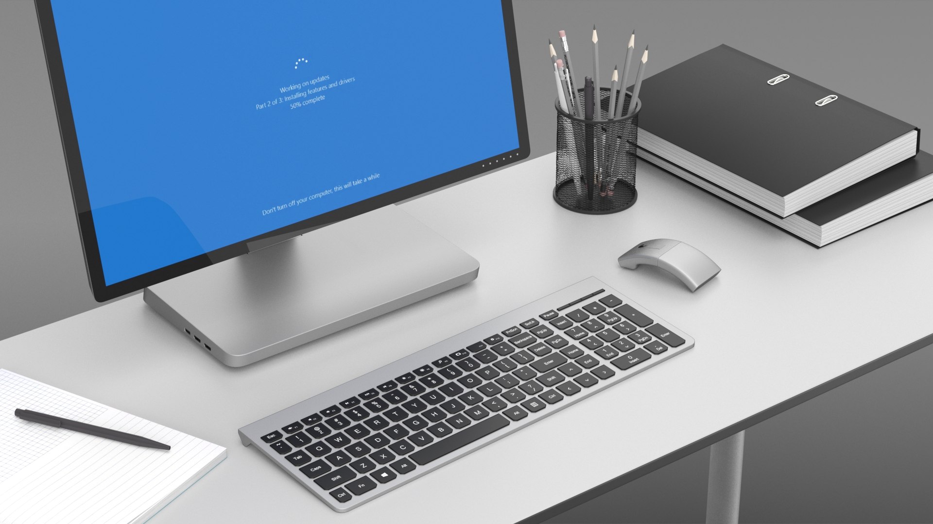 3D Realistic Office Desk Staff - TurboSquid 1486032