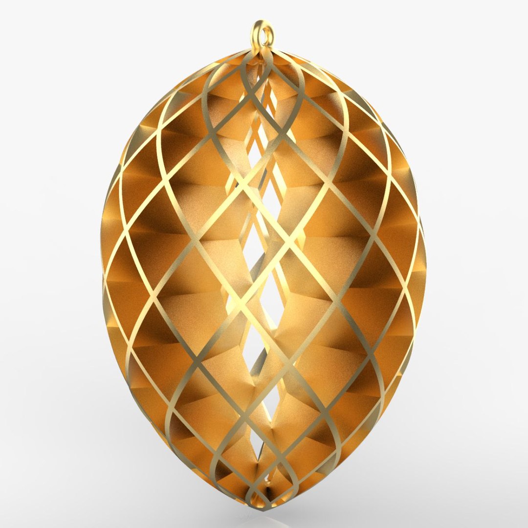 3D Christmas Ball Spiral Ornaments - TurboSquid 2324913