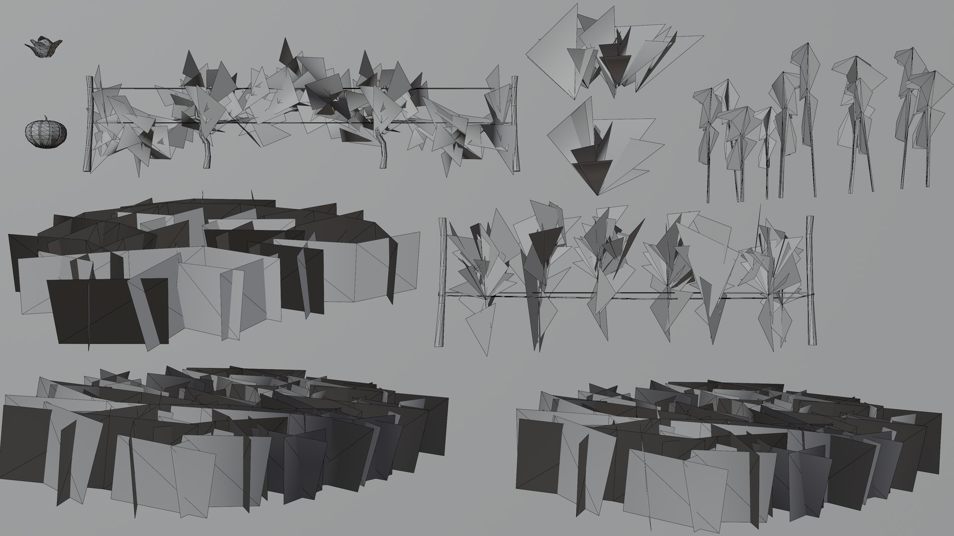 10 In 1 Food Crops Collection - Game Assets - Low Poly 3D Model ...