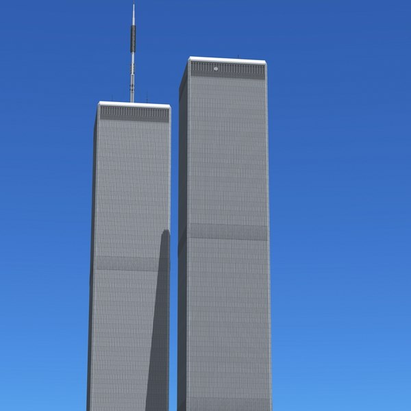 3d model twin towers world trade