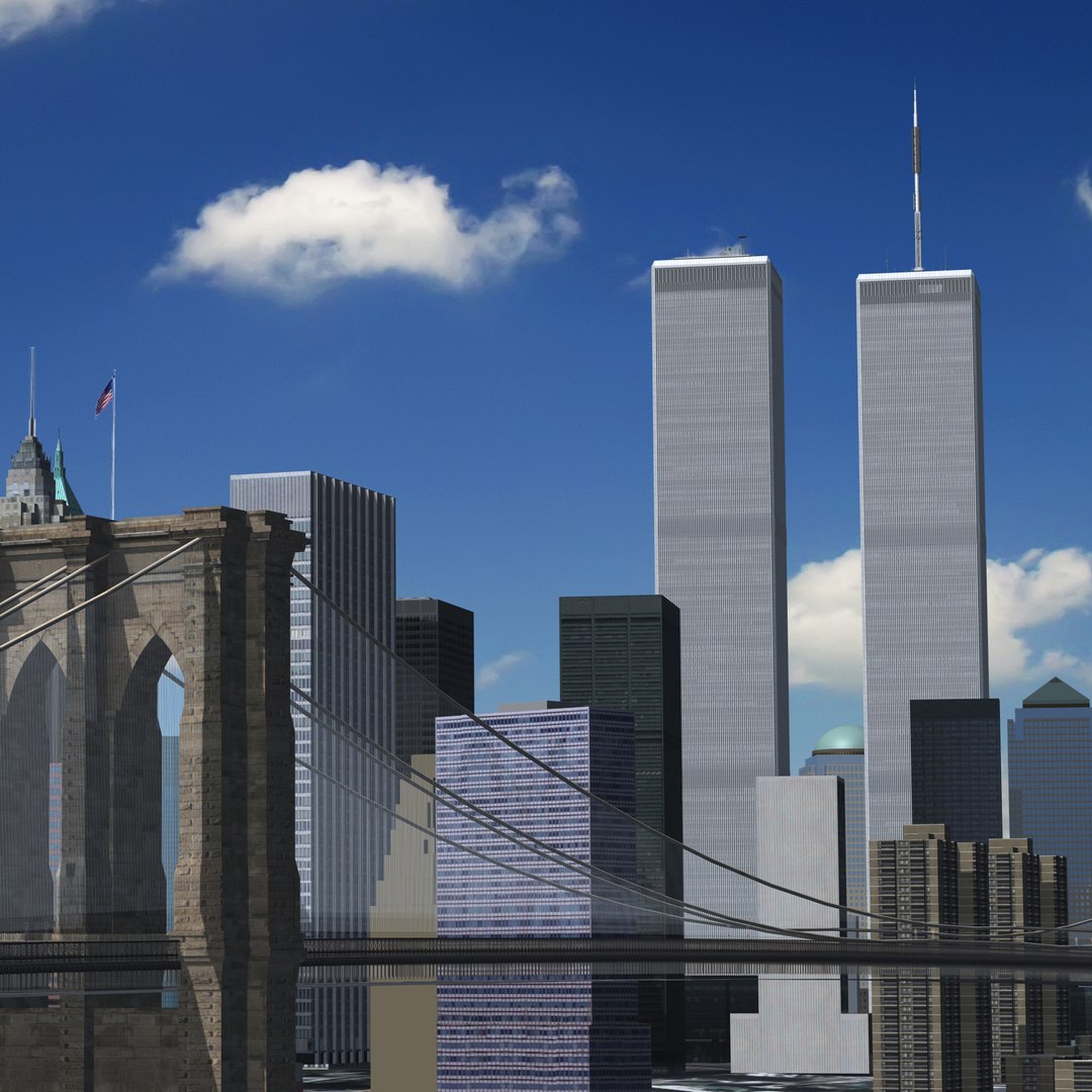3d Model Twin Towers World Trade